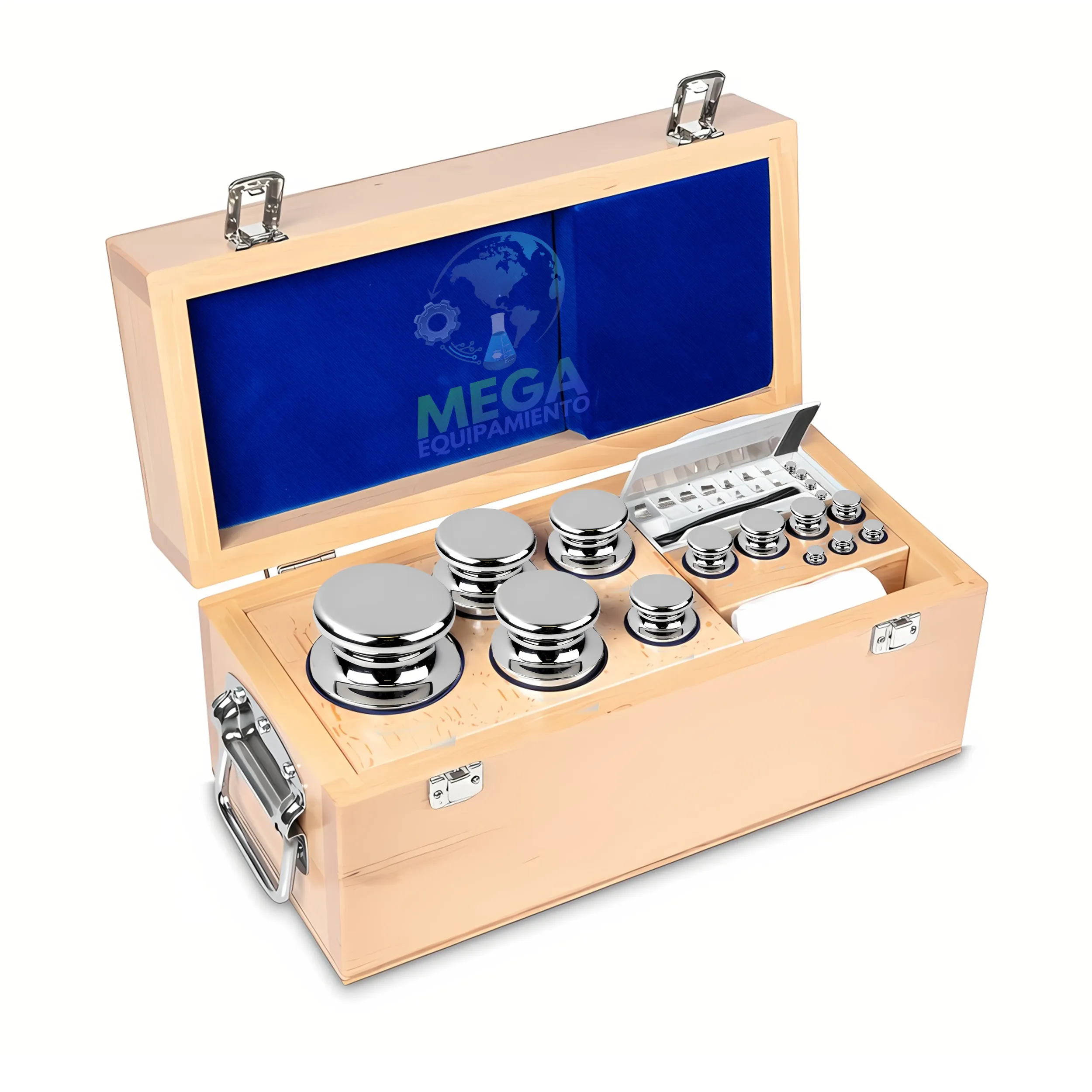 Set de Pesas de calibración en un estuche de madera - KERN (1 mg - 5 kg ...
