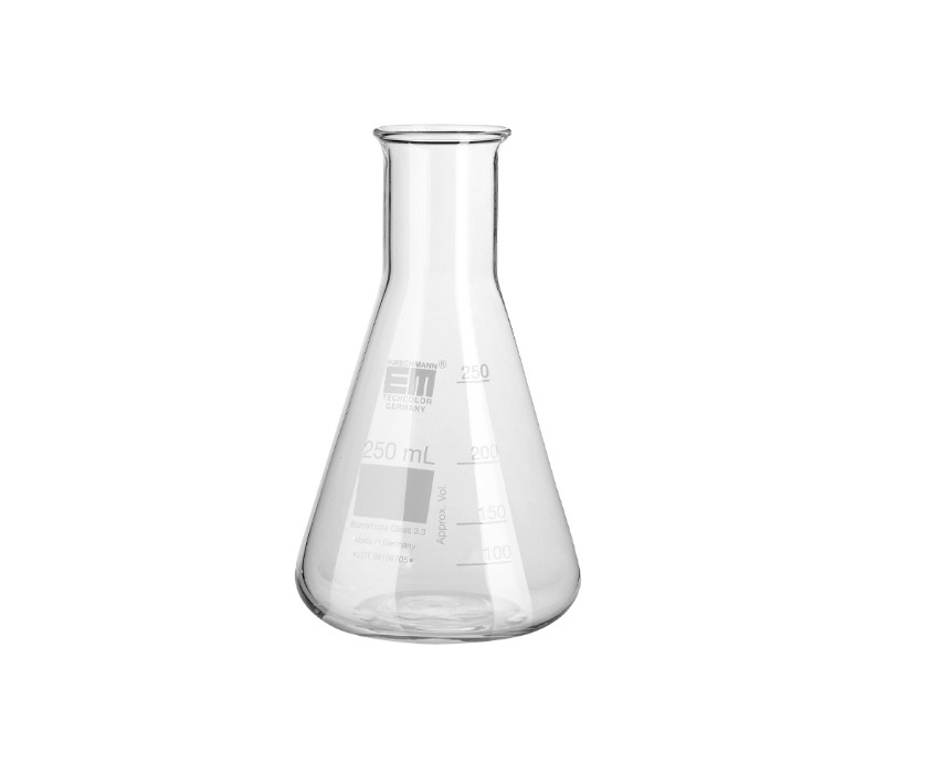 Matraz de Erlenmeyer de 300 ml - Hirschmann Lab (Vidrio de borosilicato ...