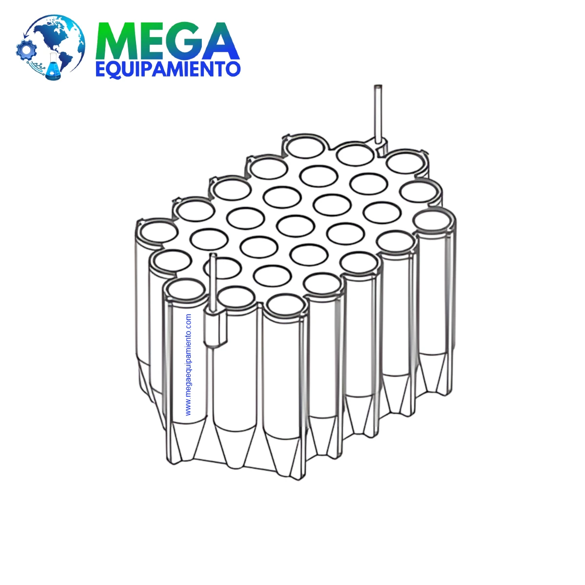 Multi-Tubo para Cubeta GLB-h1000-1000 (GAM-c15-29(h1000)) - Capacidad ...