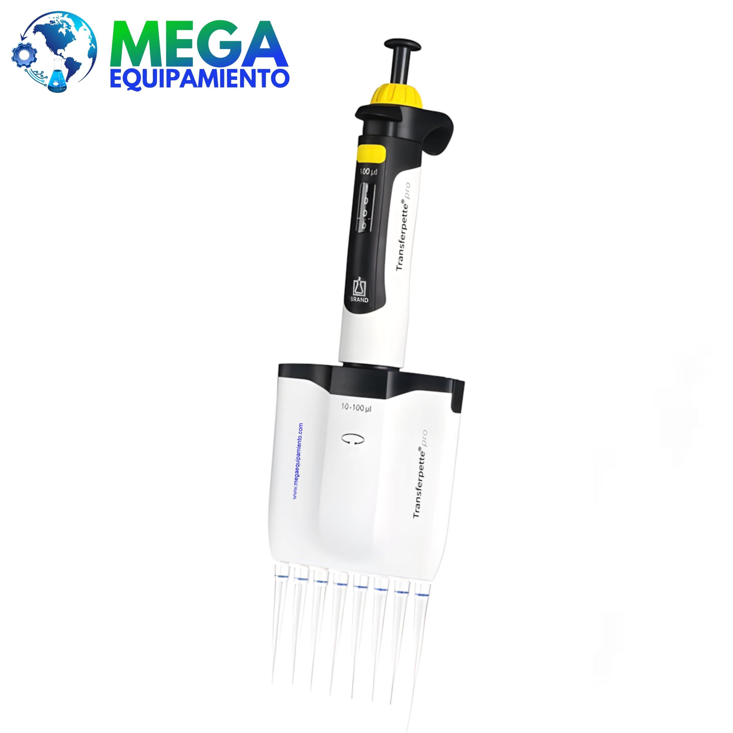 Pipeta multicanal Transferpette pro 8 canales 10 a 100 µl ‑ BRAND PERÚ ...