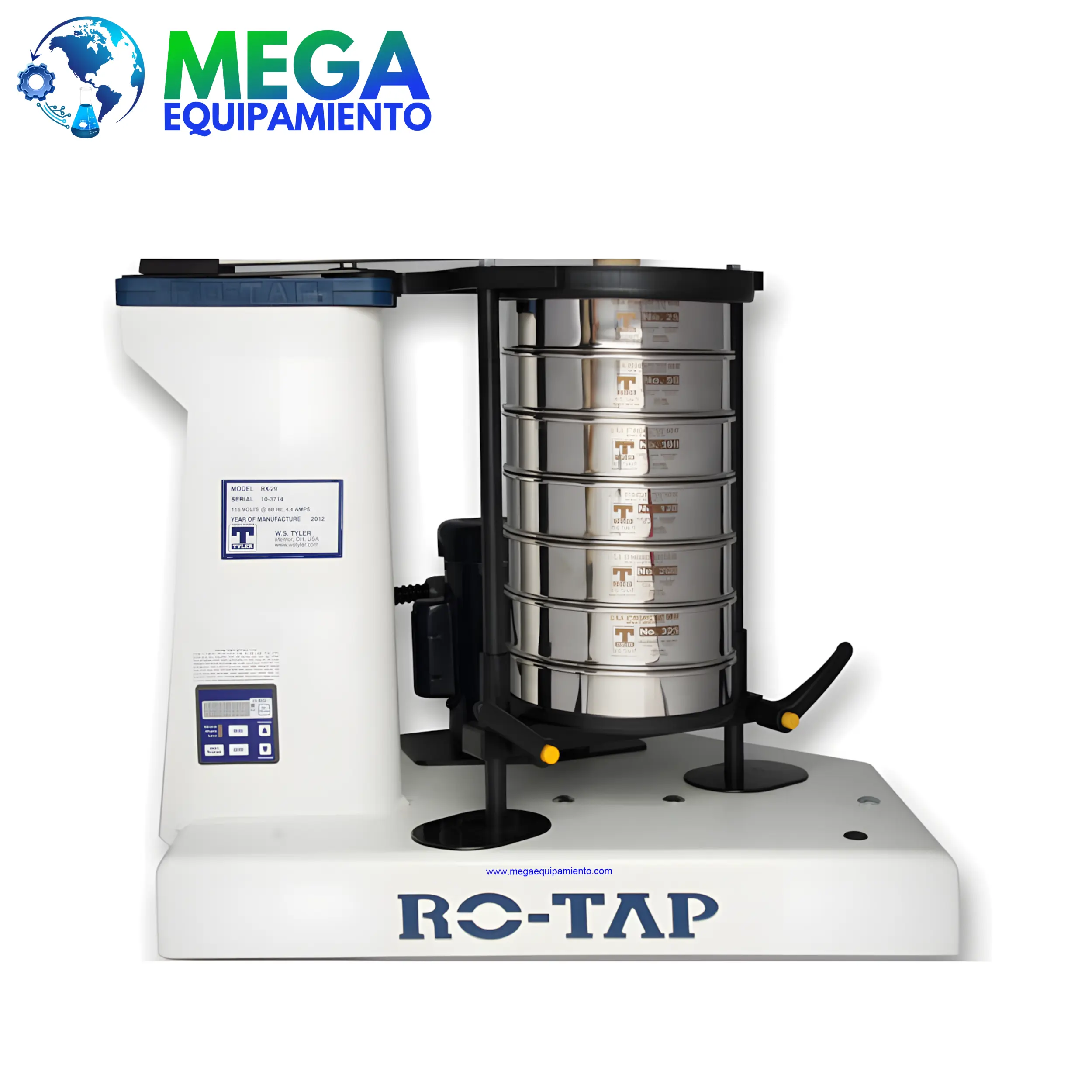 Tamizadora mecánica RO-TAP® RX-30 para tamices 12″ / 305 mm – W.S ...